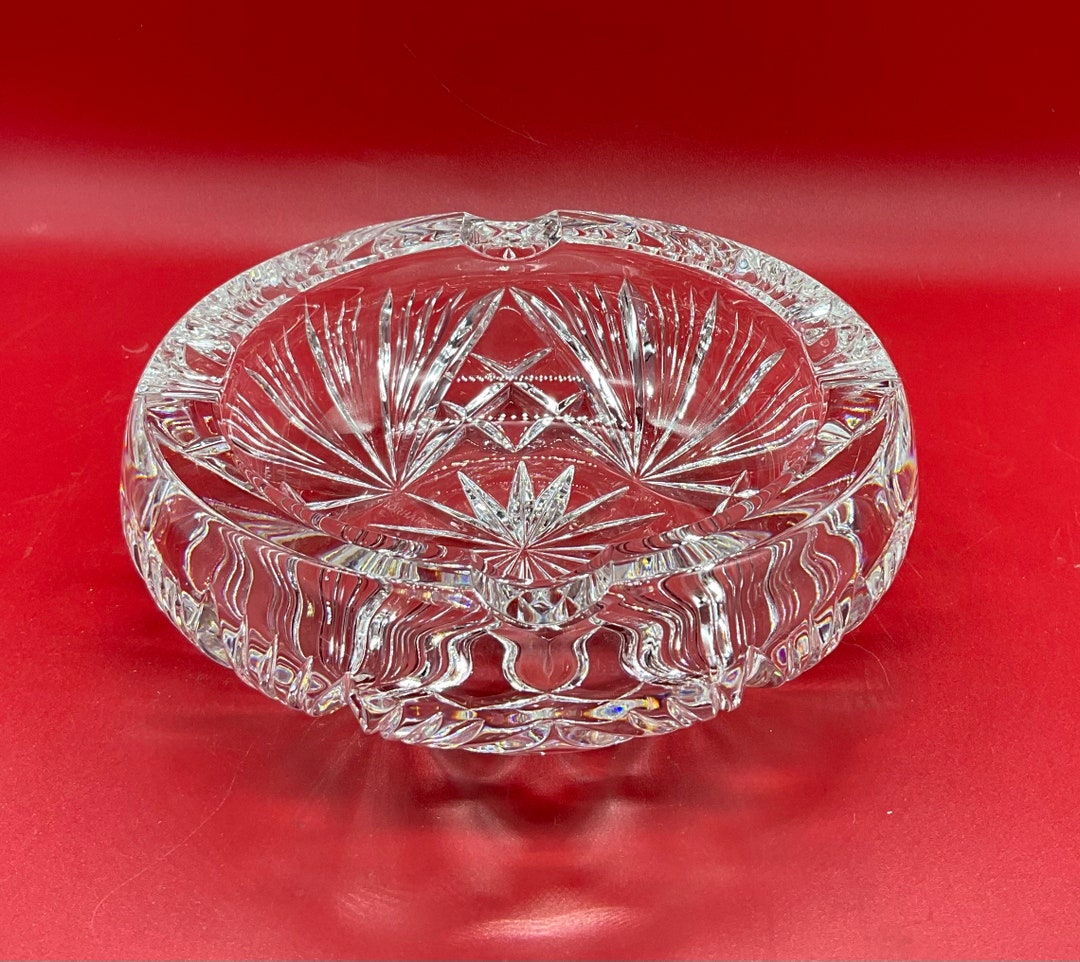 Vintage Gorham Lead Crystal Heavy Ashtray With 4 Indentations - Etsy