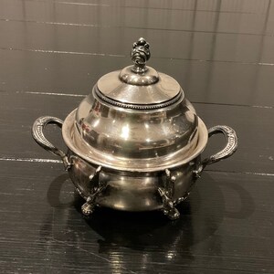 Benedict Mfg Co. Quadruple Silverplate Antique 3 Pc. Butter Bowl With ...