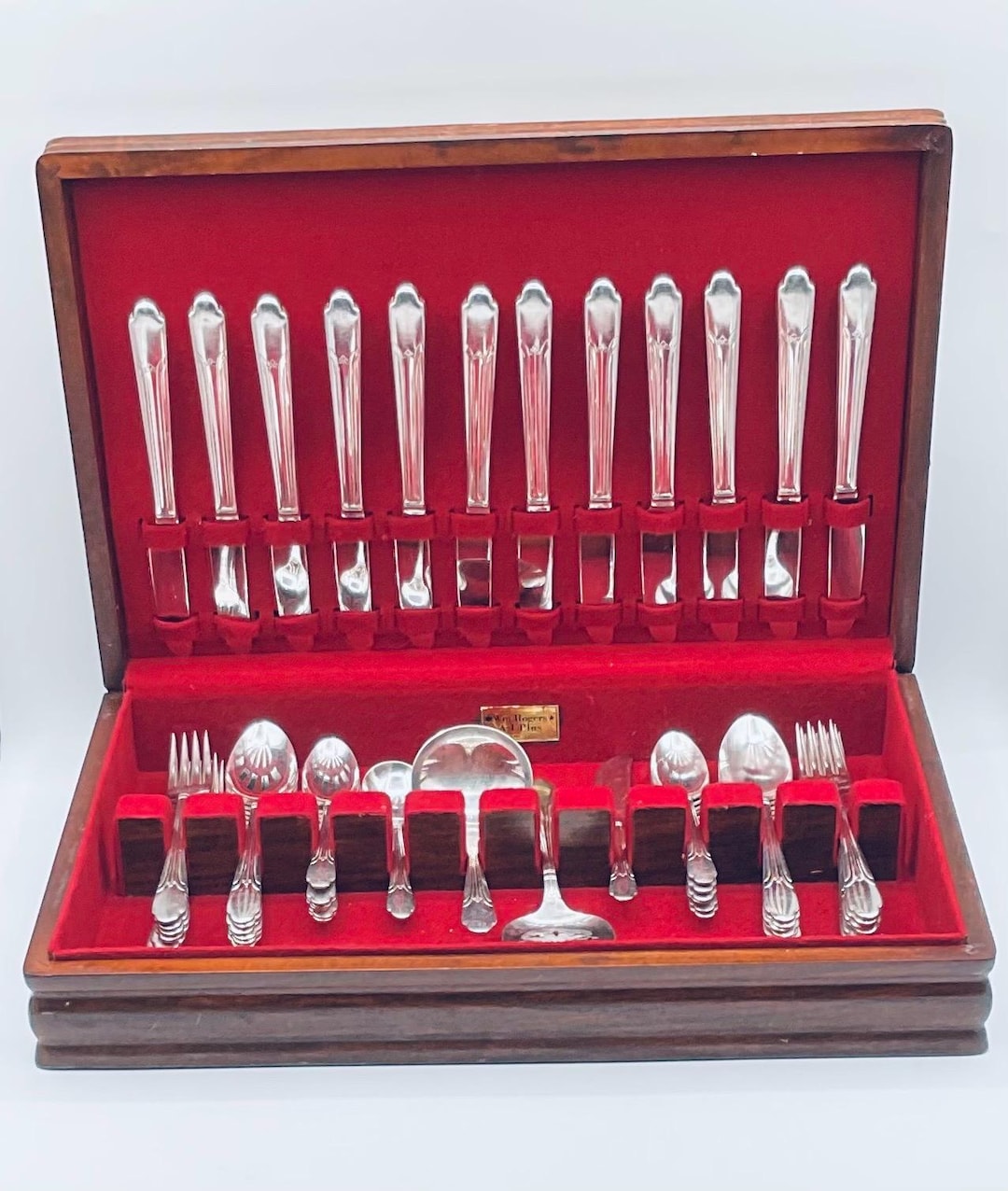 Vintage WM Rogers AI Plus IS Silver Plated 52 Pieces Flatware Service ...
