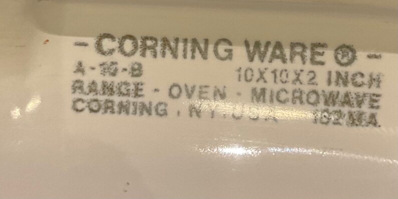 Vintage Corning Ware A-10-B 10 X10 X 2 1/4le Romarin Spice - Etsy