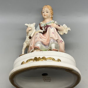 Vintage Classic Gallery Collection Girl With a Lamb Statue C-6833 - Etsy