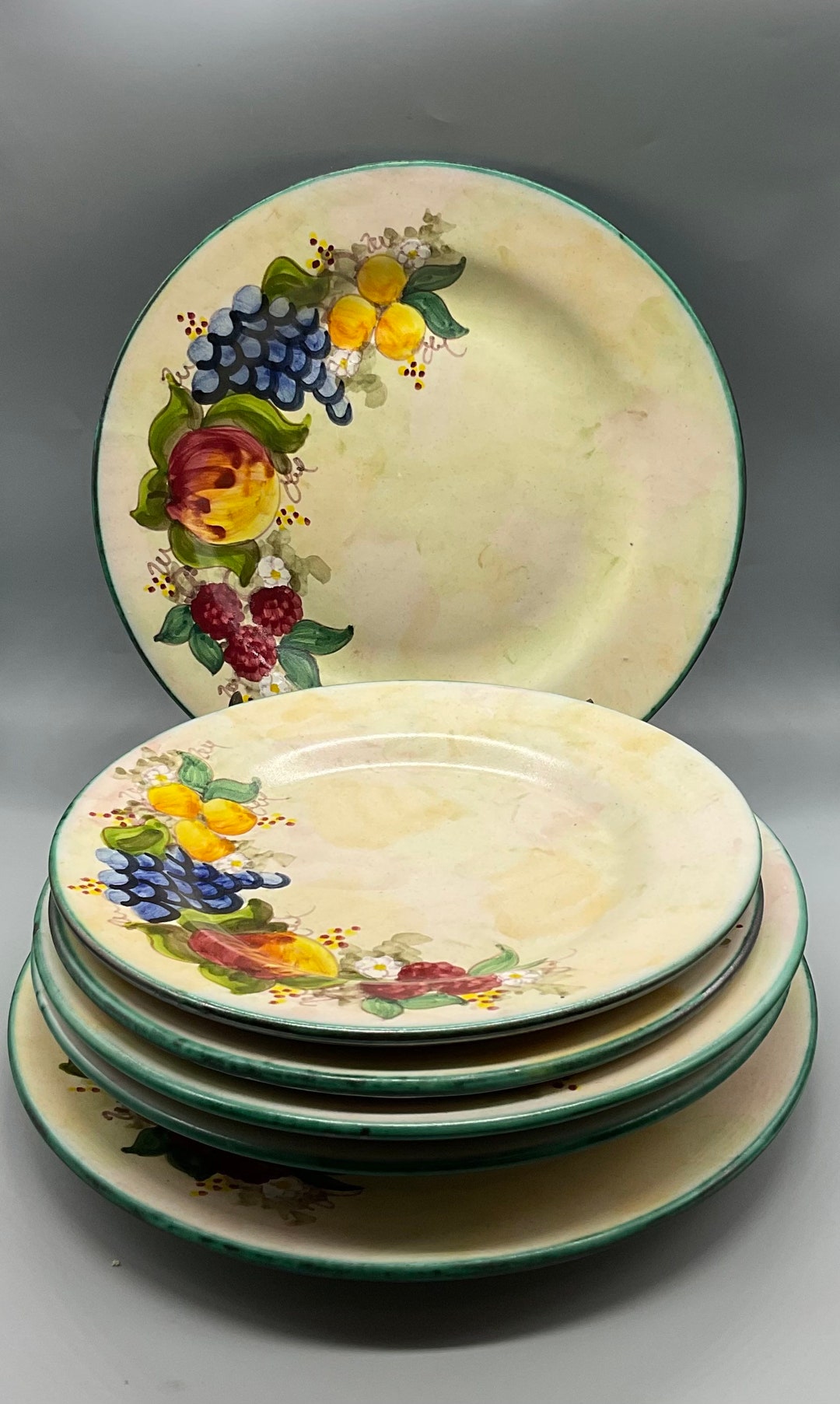 Vintage Studio Arta per Positano Italy 3 Piece Place Setting Dinner Set ...