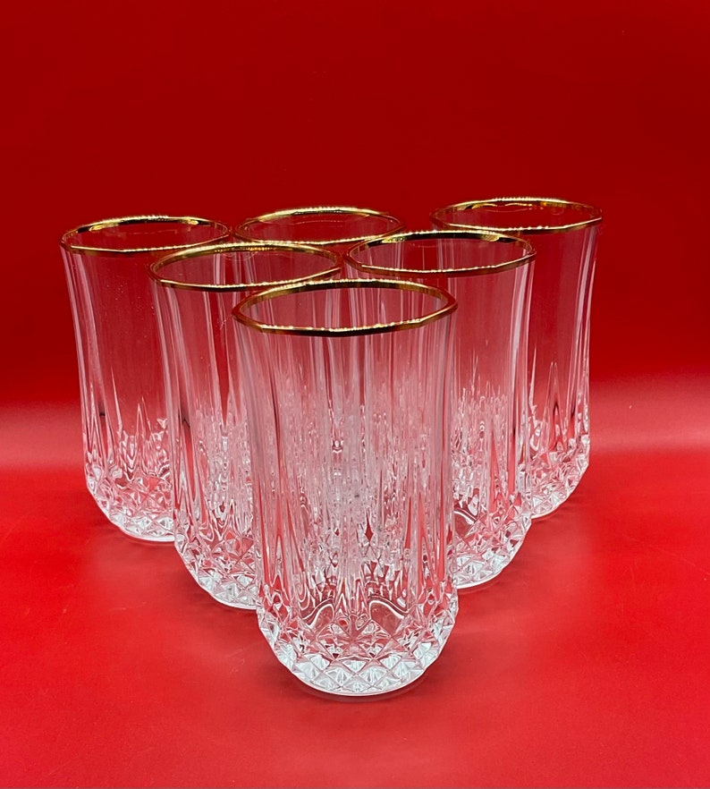 Vintage Cristal Darques France 24% Lead Crystal Set of 6 - Etsy