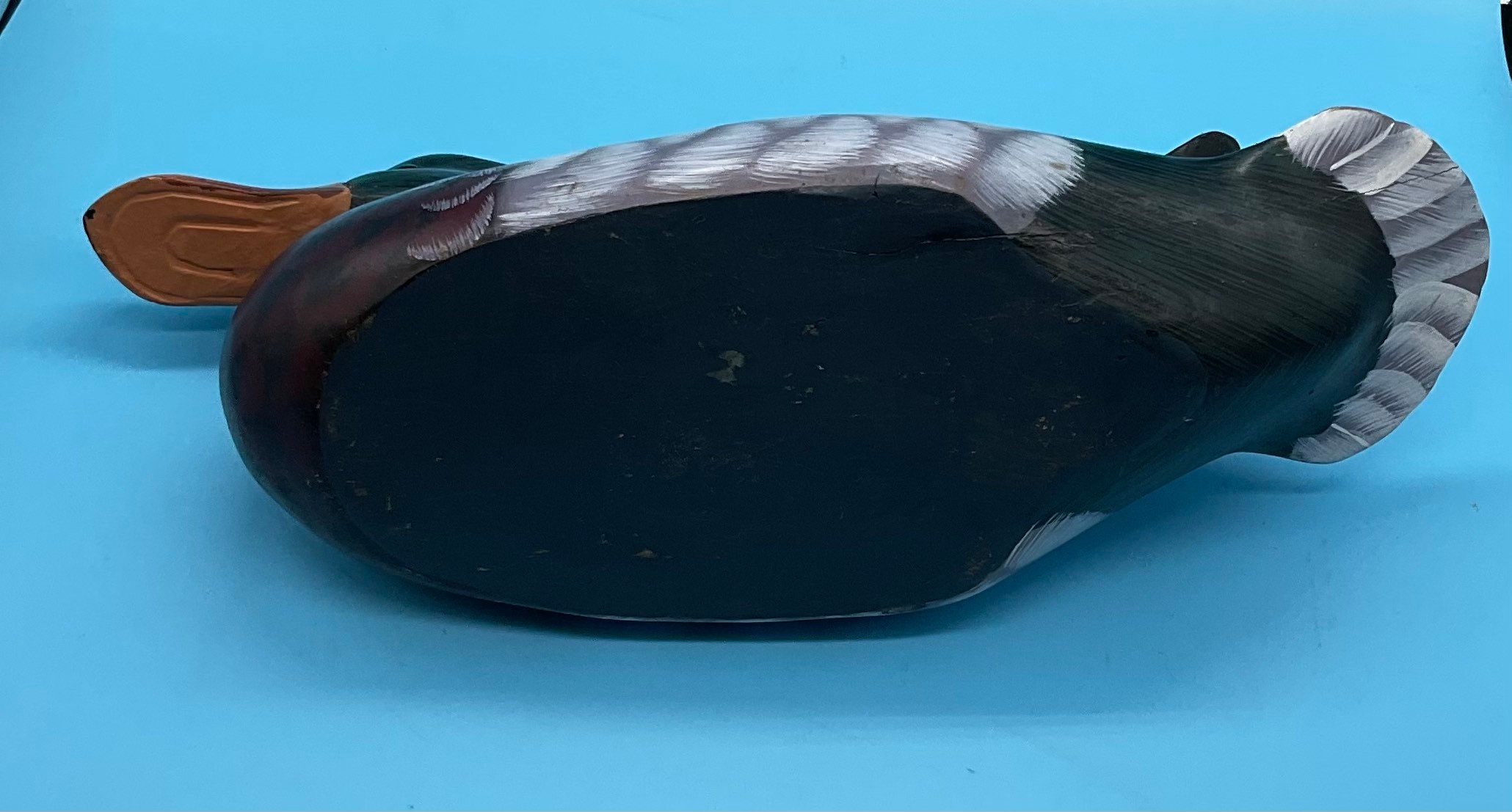 Vintage Solid Wood Hand Carved and Hand Painted Duck Decoy - Etsy