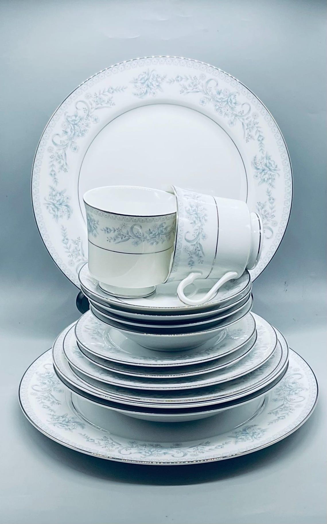 Vintage Mikasa Fine China Dresden Rose 19009 Made in Japan 7 Piece ...
