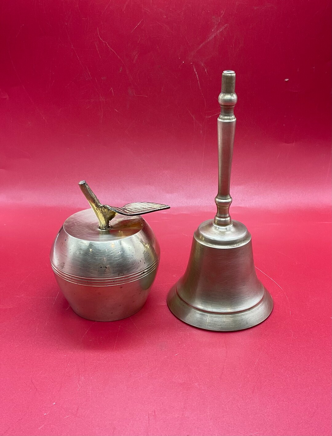 Vintage Brass Apple Bell and Brass Bell ( 2 Pieces) - Etsy
