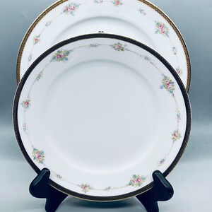 Vintage Noritake M Hand Painted Nippon 4 Dinner Plates and 4 Salad ...
