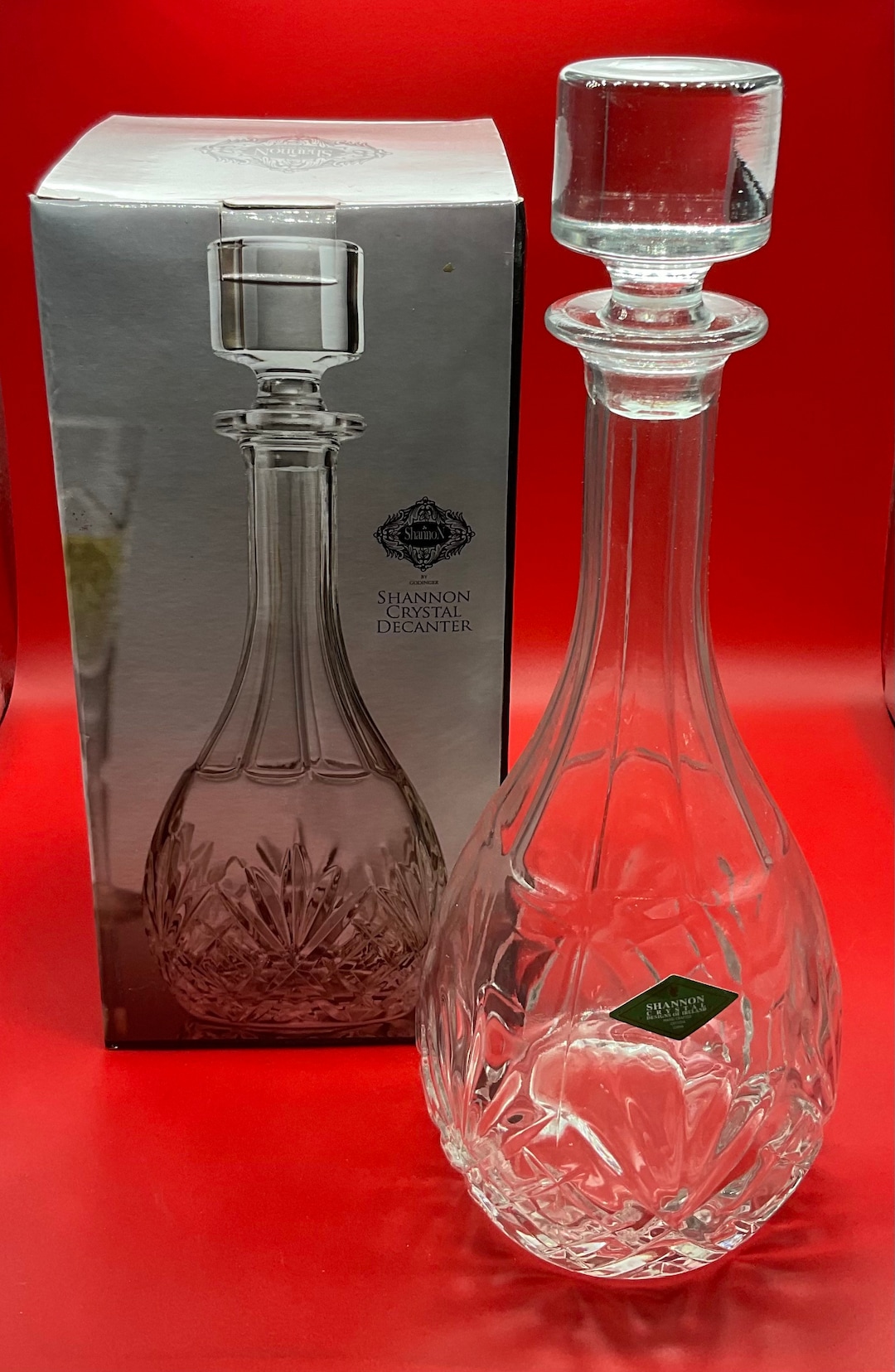 Shannon Crystal by Godinger Decanter - Etsy