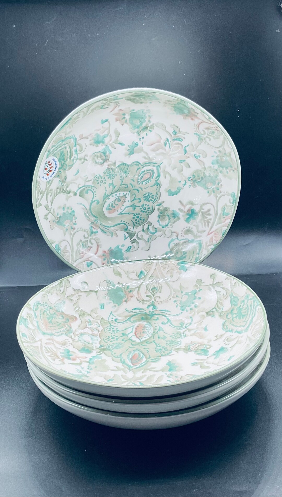 Vintage Papart Ceramics Handpainted in Turkey 4 Pasta Bowls - Etsy