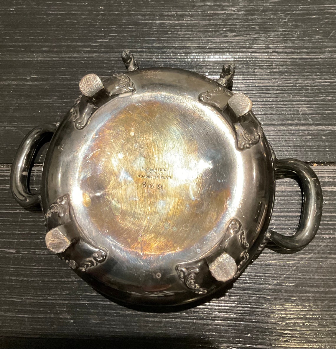 Benedict Mfg Co. Quadruple Silverplate Antique 3 Pc. Butter | Etsy