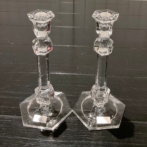 Toscany Collection Over 24% Lead Crystal Candlestick Holders - Etsy