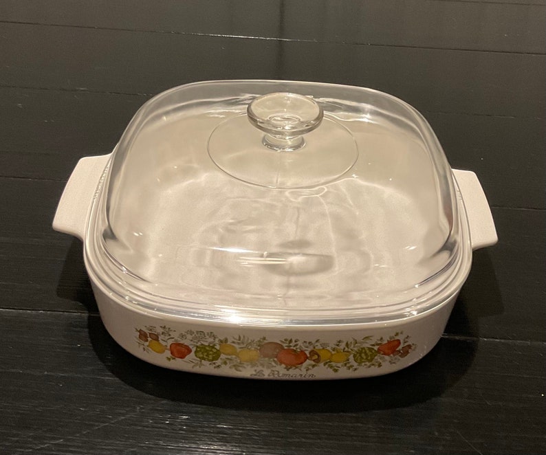 Vintage Corning Ware A-10-B 10 X10 X 2 1/4le Romarin Spice - Etsy