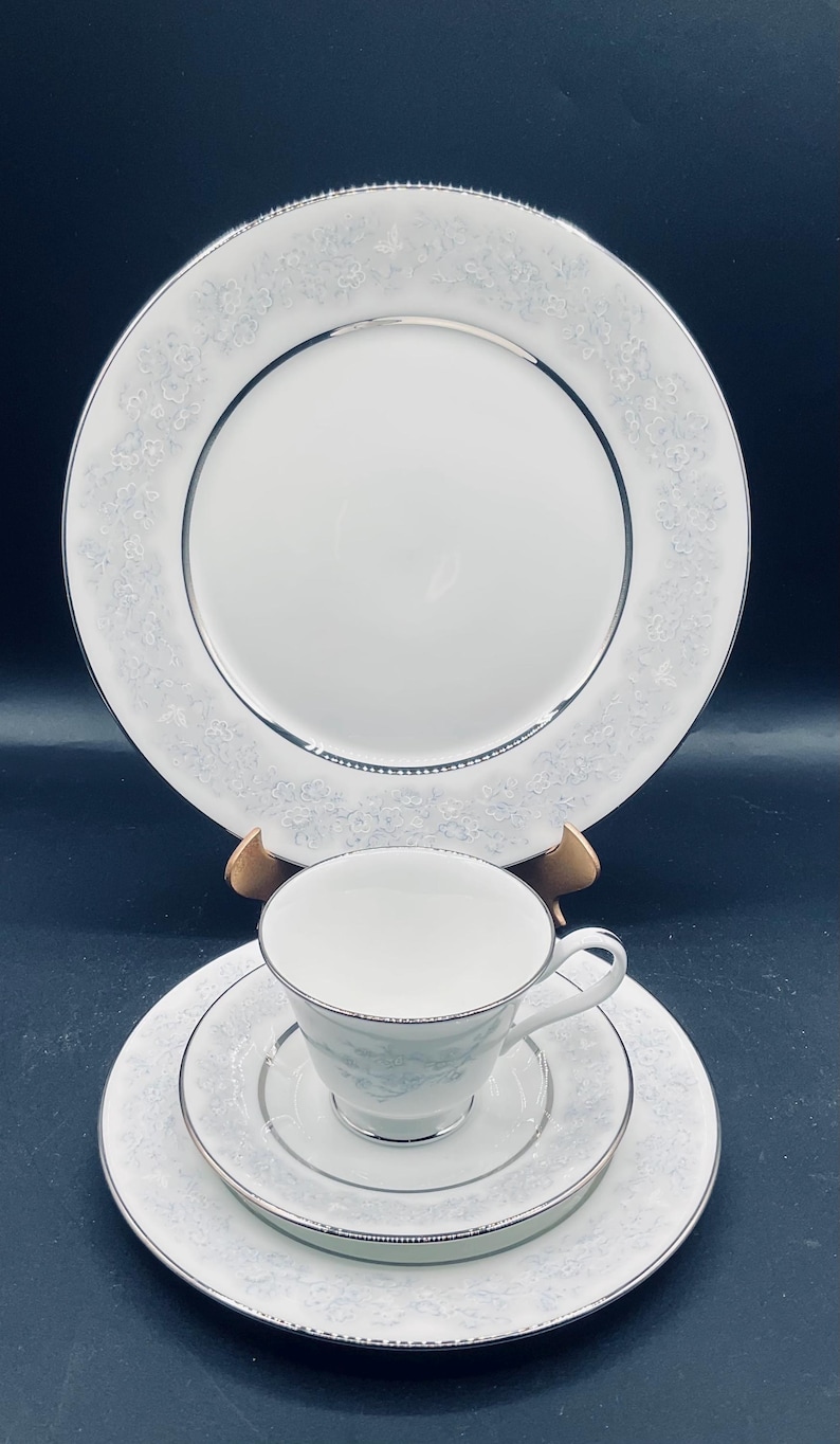 Vintage Lenox Oxford Bone China Twilight Dell Made in USA 4 Piece Place ...