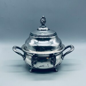 Benedict Mfg Co. Quadruple Silverplate Antique 3 Pc. Butter Bowl With ...