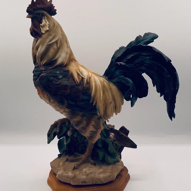 Rooster Statue - Etsy