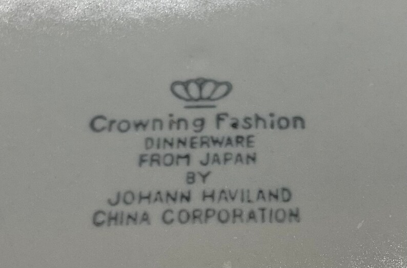Vintage Johann Haviland Crowning Fashion Blue Bouquet 5 Stoneware ...