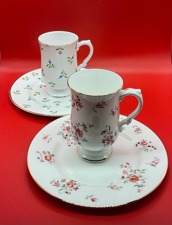 Vintage Royal Victoria Fine Bone China England 4 Piece Set 2 | Etsy