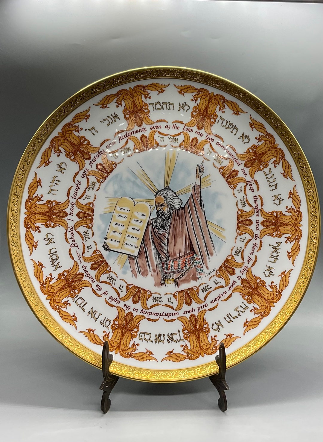 Vintage W. Goebel Porzellanfabrik “the Ten Commandments “ Laszlo ...