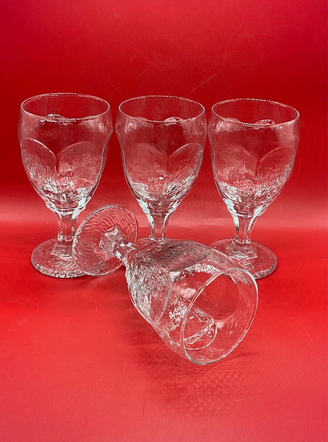 Vintage Set of 4 Libbey Chivalry 12 Oz. Water Glasses - Etsy
