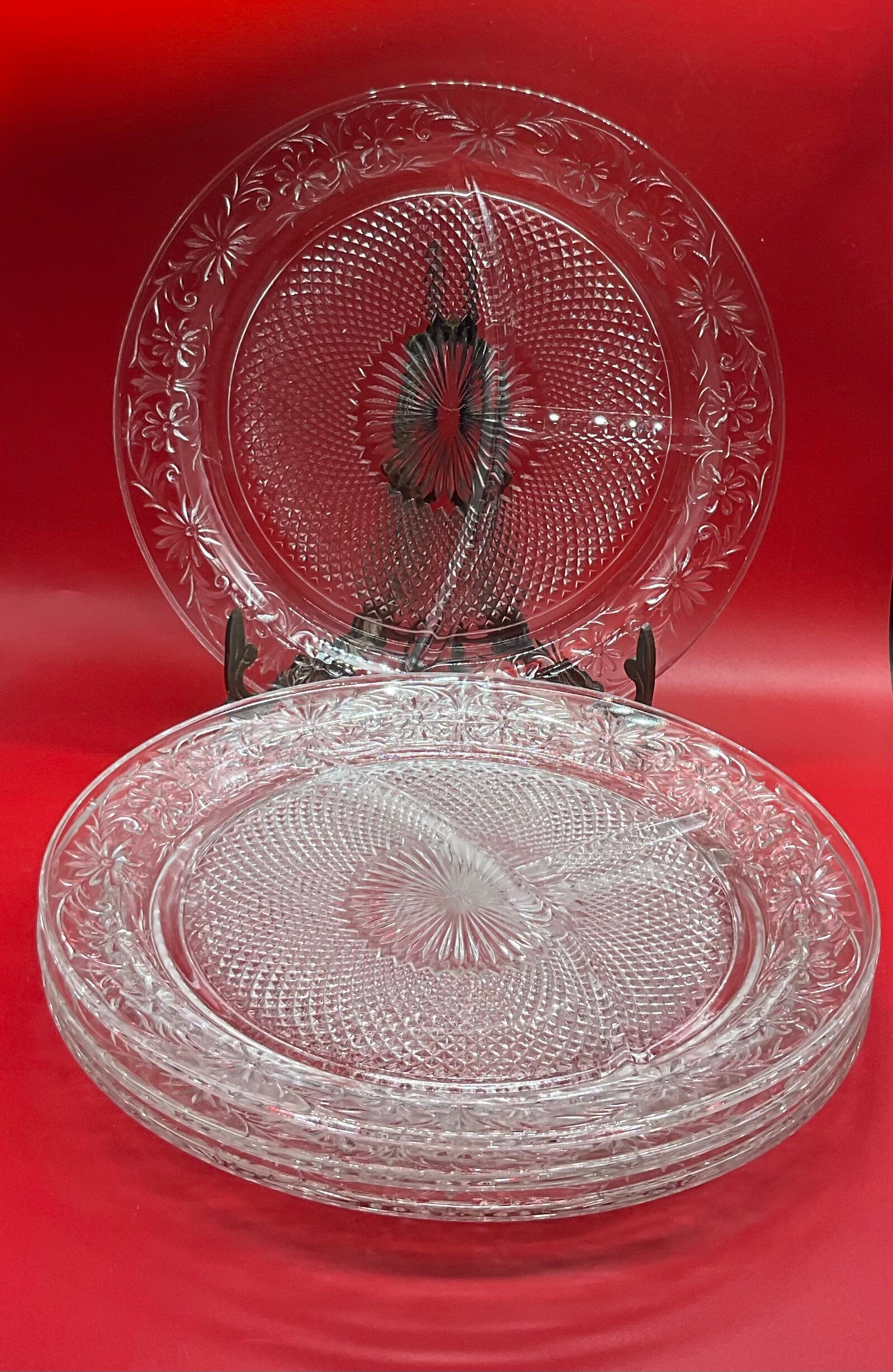 Glass Divided Dinner Plates