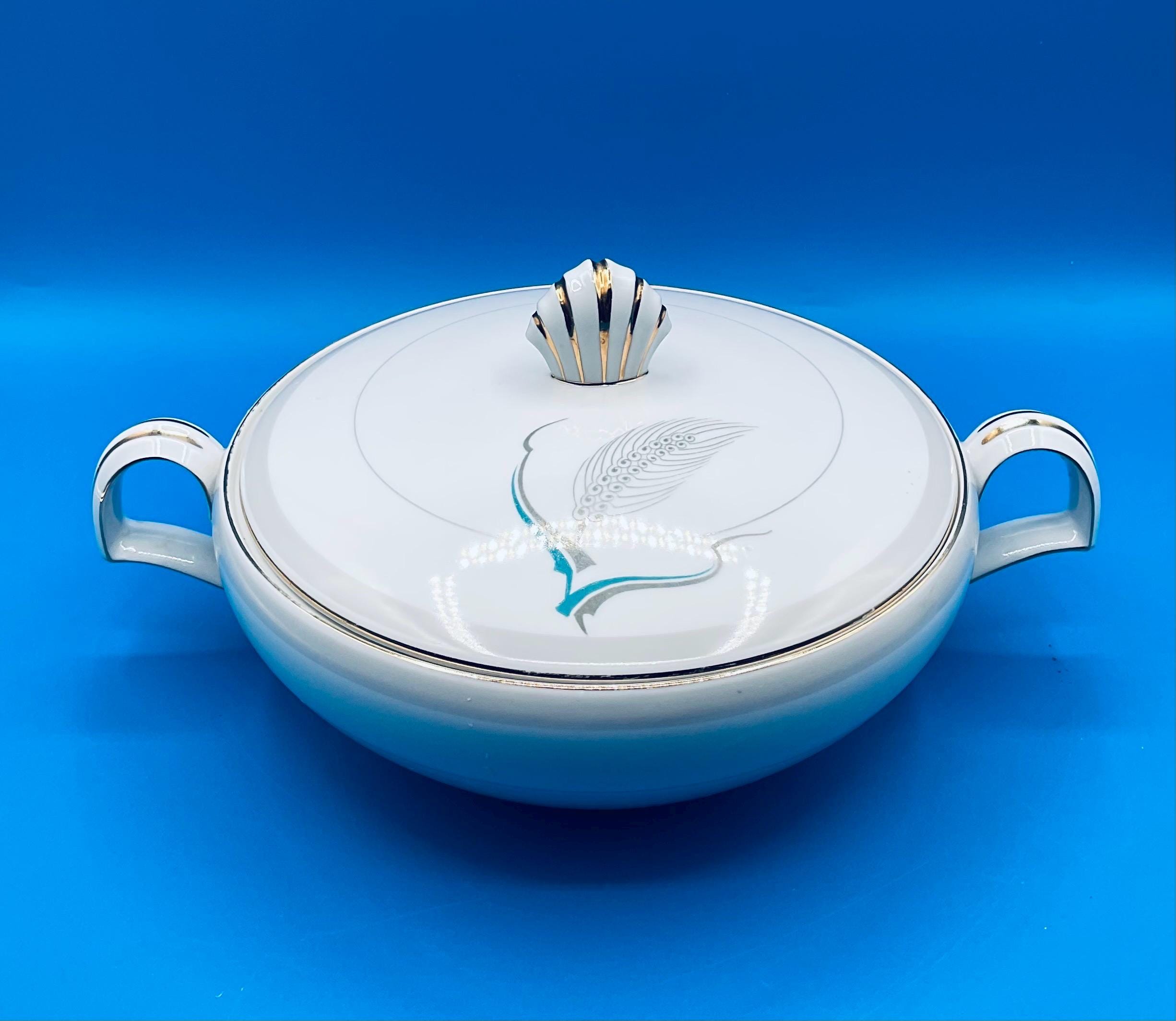 Vintage Narumi China Zephyr Made in Japan Covered Serving Bowl - Etsy