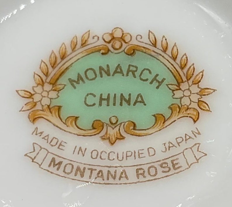 Vintage Monarch China Montana Rose Made in Occupied Japan - Etsy
