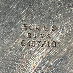 EGW&S Vintage EPNS 6487/10 Silver Plated 10” Round Tray - Etsy