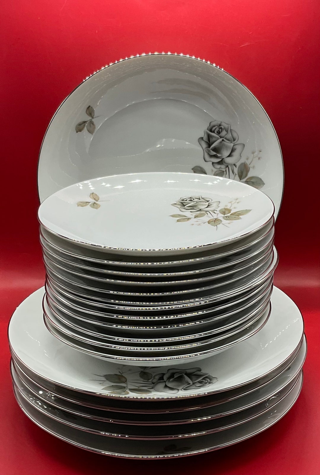 Vintage Winterling Roseau Bavaria Germany 3 Piece Place Setting Dinner ...