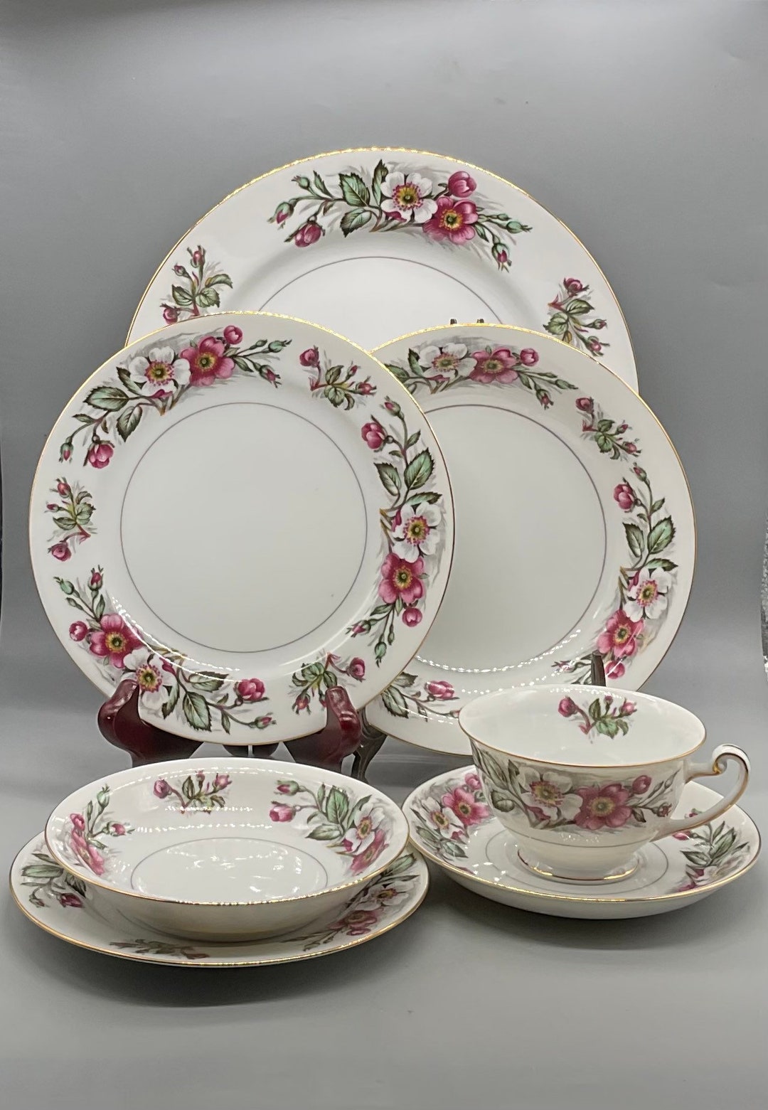 Vintage Monarch China “ Montana Rose “ Made in Occupied Japan 7 Piece ...