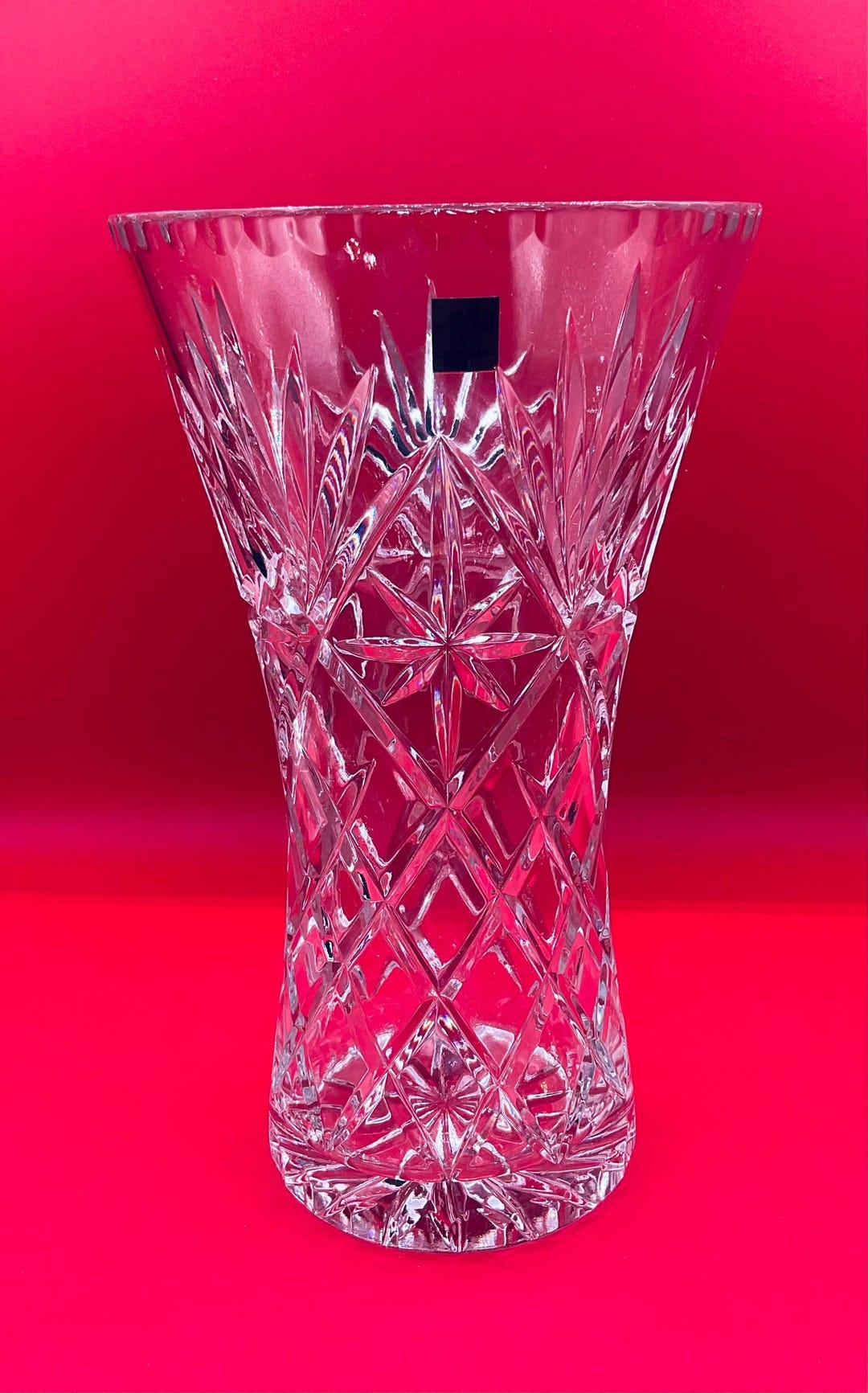 Vintage Hand Cut 24% Leaded Crystal Made in Poland 11” Vase - Etsy