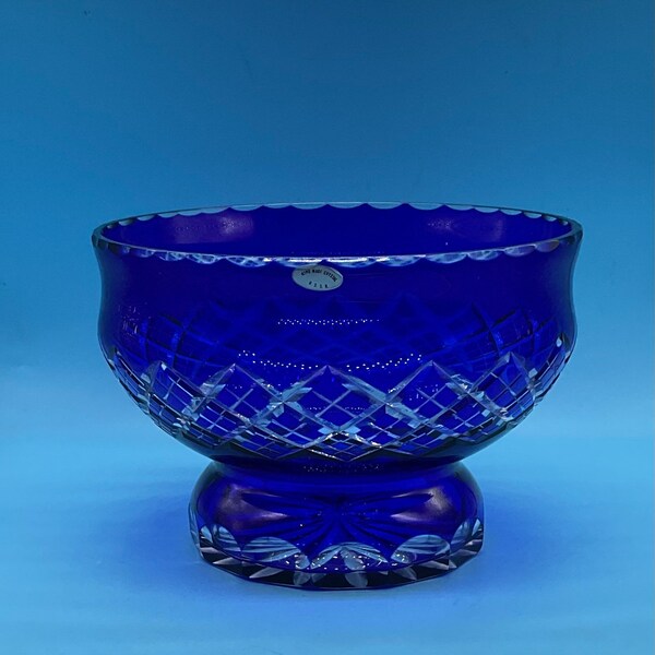 Blue Crystal Bowl - Etsy