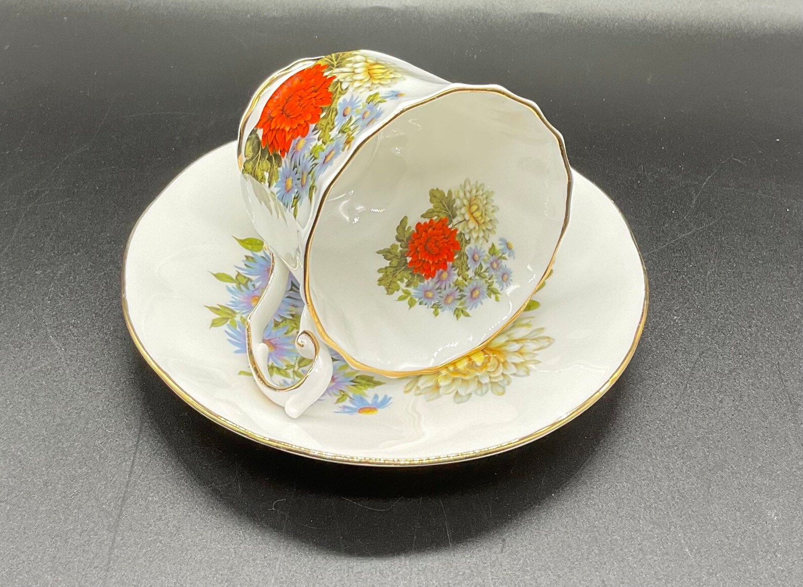 Vintage Elizabethan flowers of the Season Hand Decorated Fine Bone ...