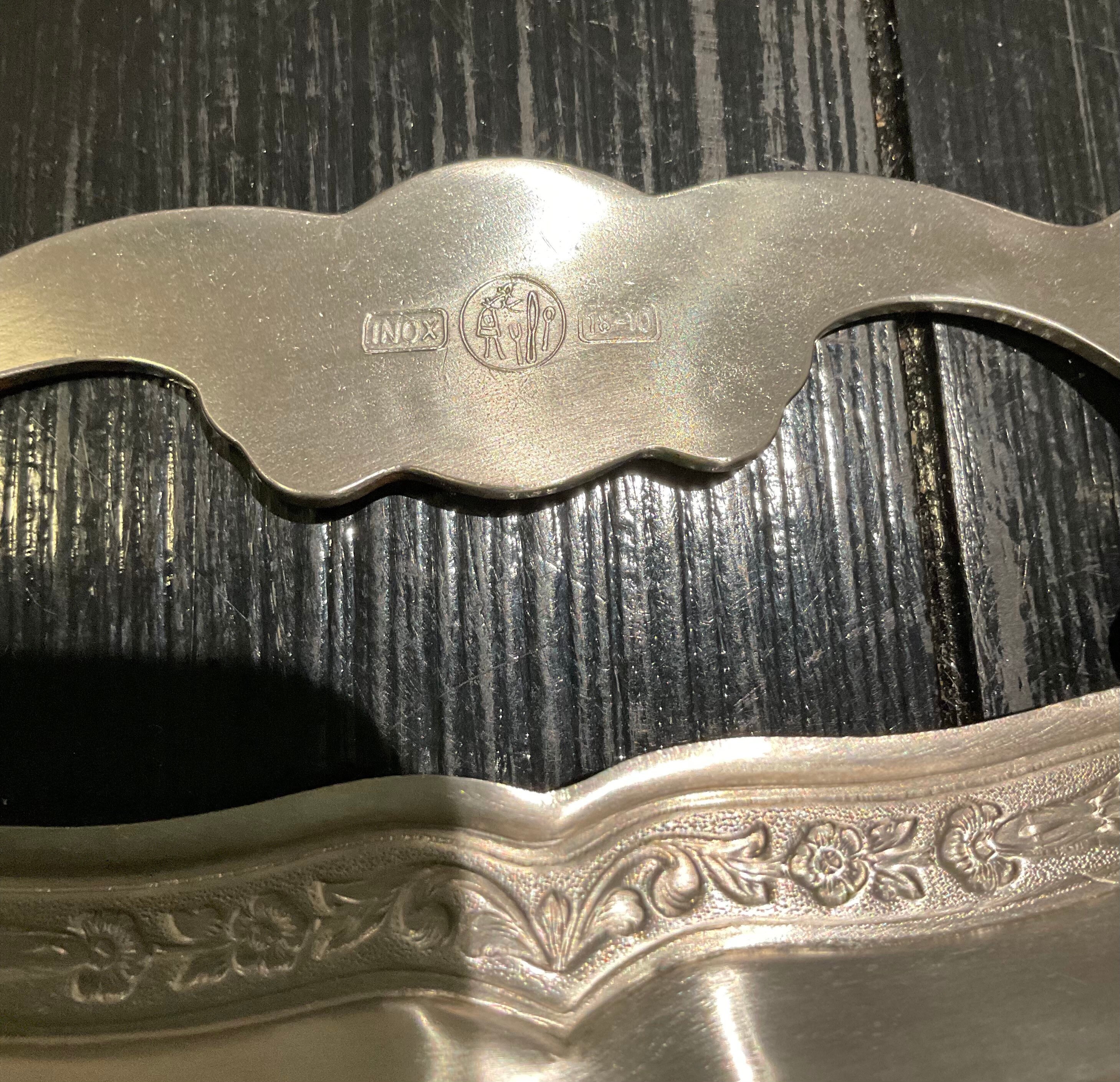 3 Piece Serving Tray rectangular Inox Tray creamer and Sugar | Etsy