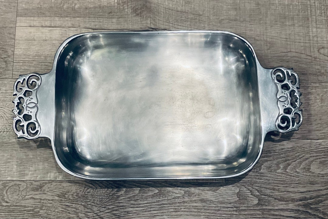 Vintage Nambe Metal Rectangular Casserole Tray With Handles - Etsy