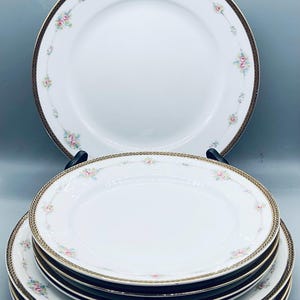 Vintage Noritake M Hand Painted Nippon 4 Dinner Plates and 4 Salad ...