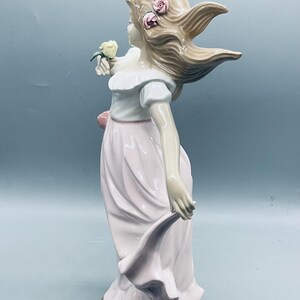 Vintage Tengra Hand Made in Spain Valencia Girl With Roses Figurine - Etsy