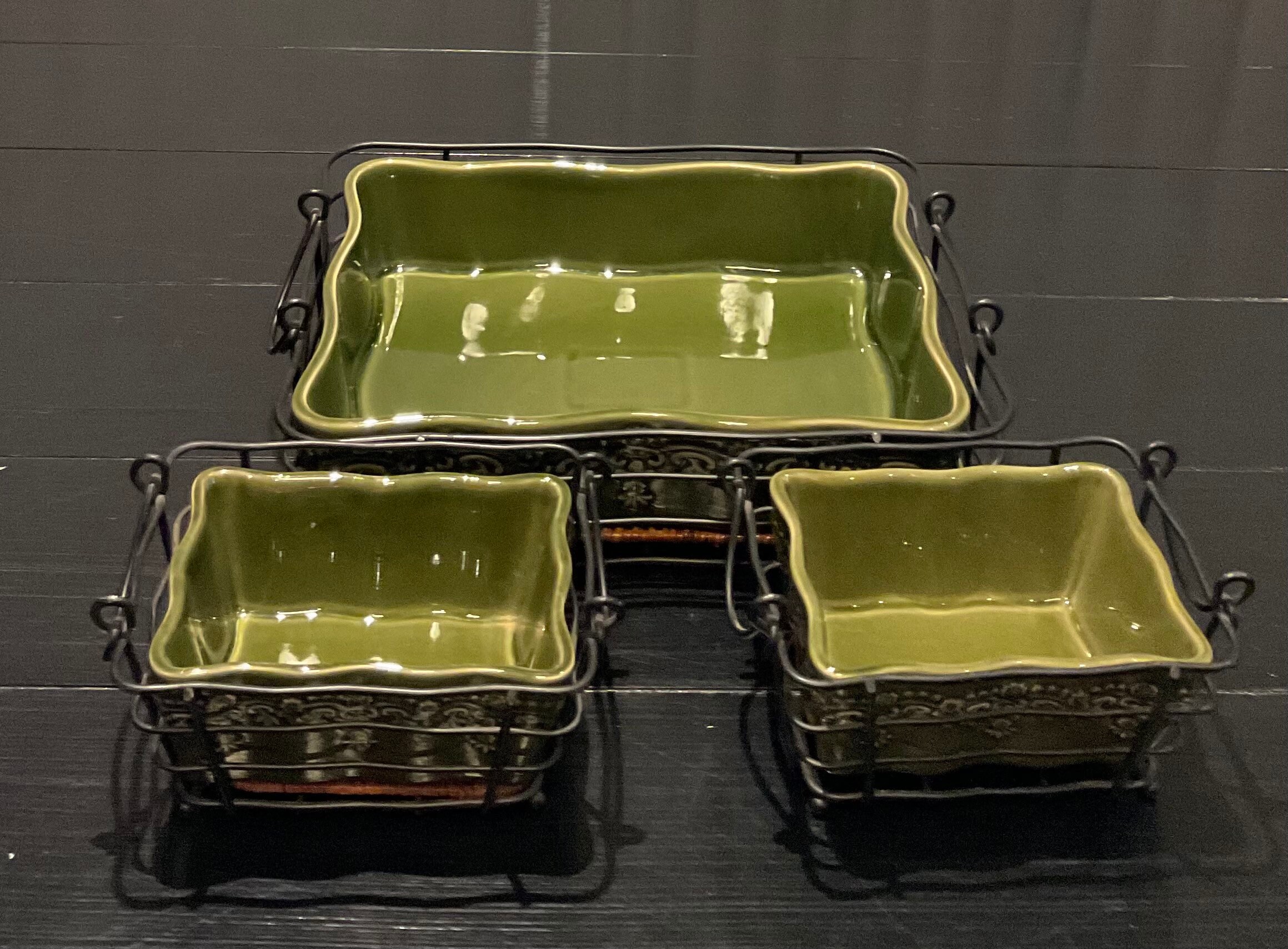 Temp-rations Presentable Ovenware by Tara fruit Basket set - Etsy