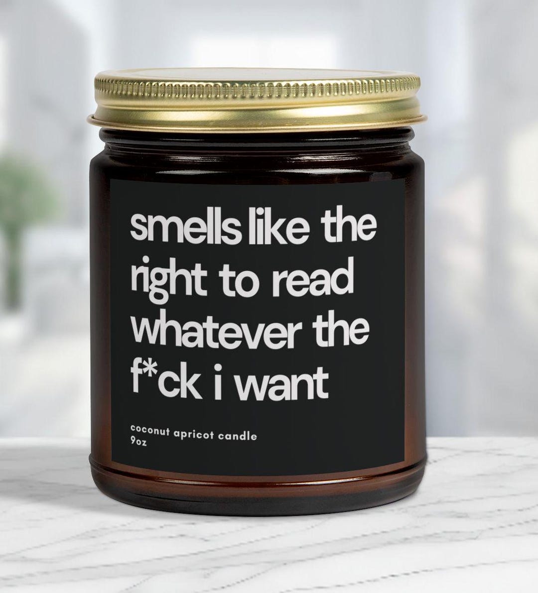 Book Lover Gift Candle: Coconut Apricot Wax, Funny Bibliophile Humor - Etsy