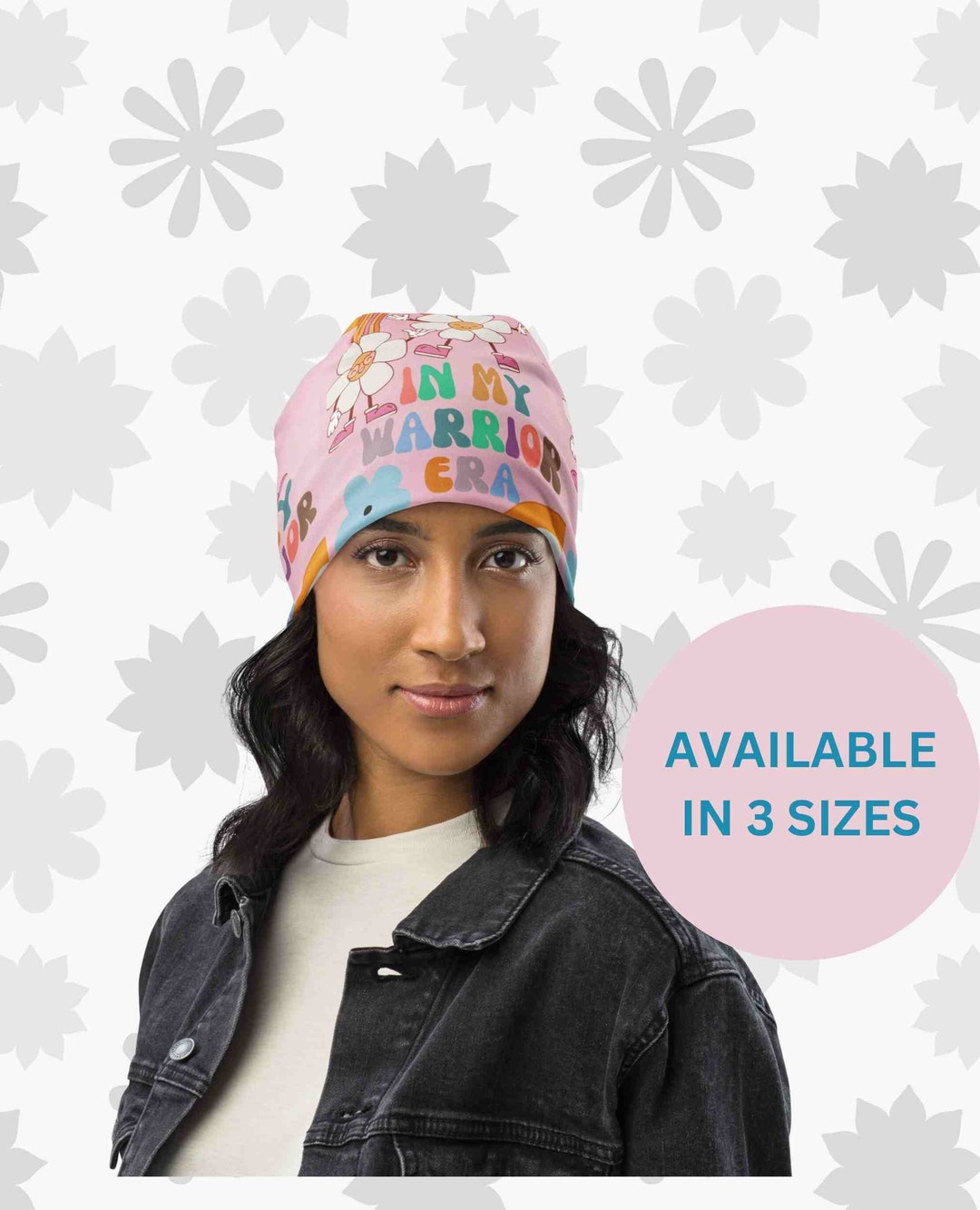 Soft Beanie for Cancer Patient Retro Chemo Headwear in 60s Colors ...