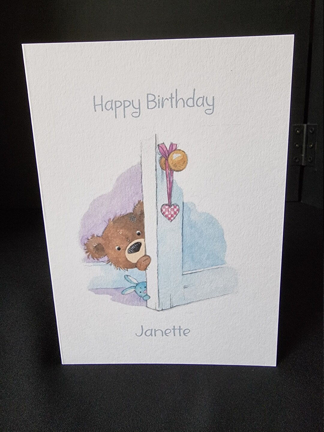 Cute Ted bear birthday card, personalised - Etsy Österreich