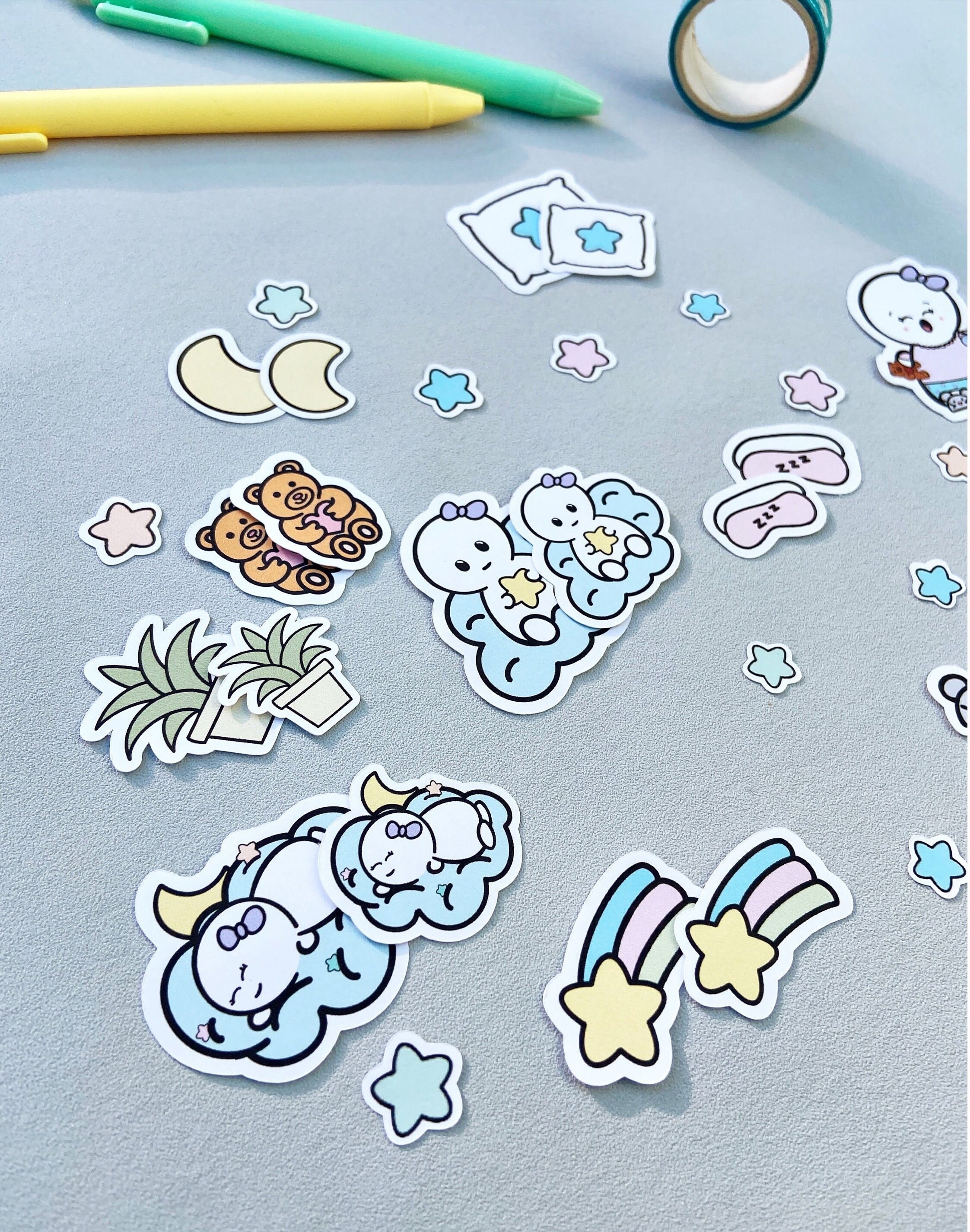 Self Care Die Cut Sticker Pack | Planner Die Cut | Hand Drawn Die Cuts ...