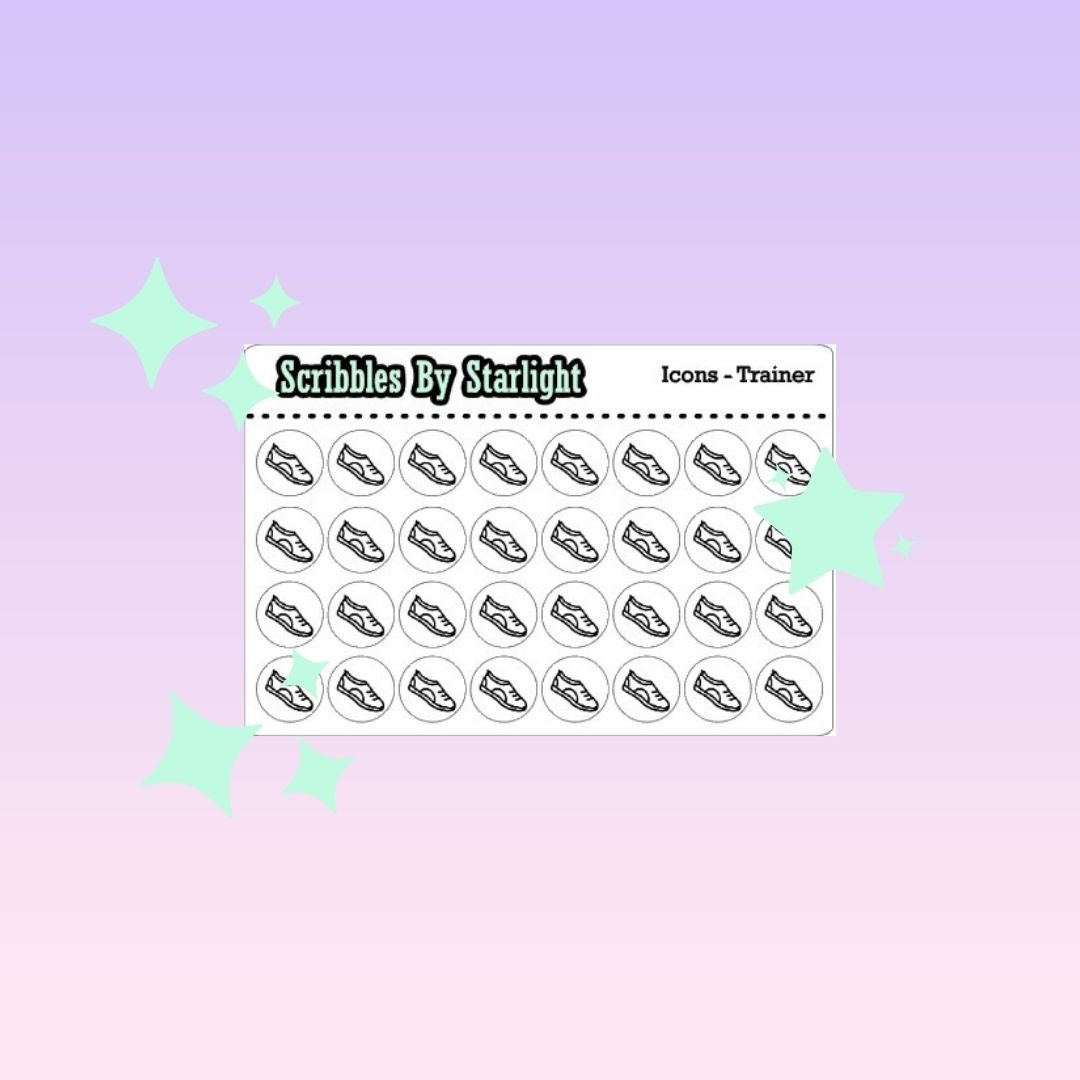 Trainer Sticker Functional Planner Sticker Hand Drawn Sticker Cute Deco ...