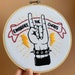 Embroidery Artwork, Rock and Roll, Rock Music Lovers, Custom Hand ...