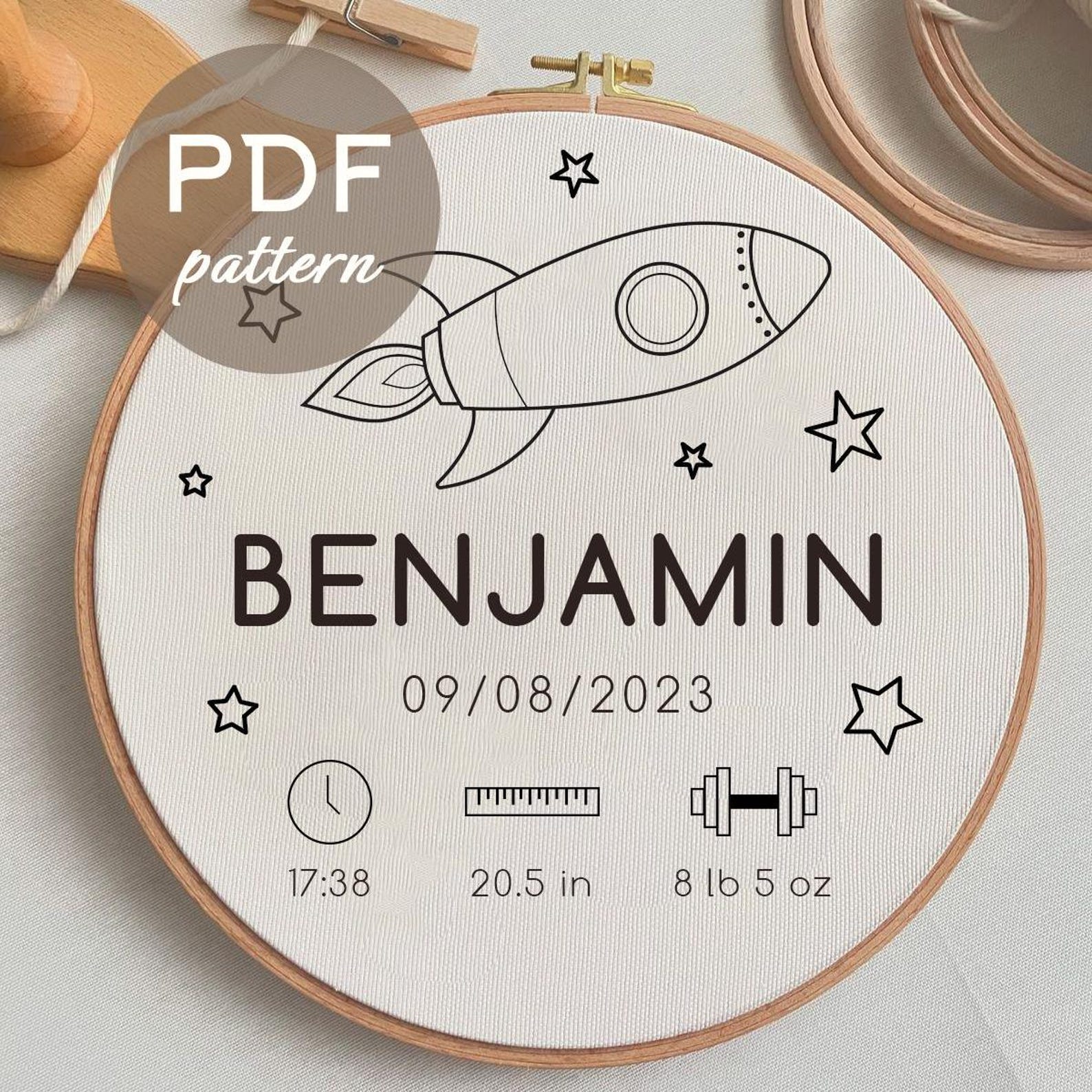 Space Shuttle Embroidery, Space Rocket Embroidery Design, Baby Boy ...
