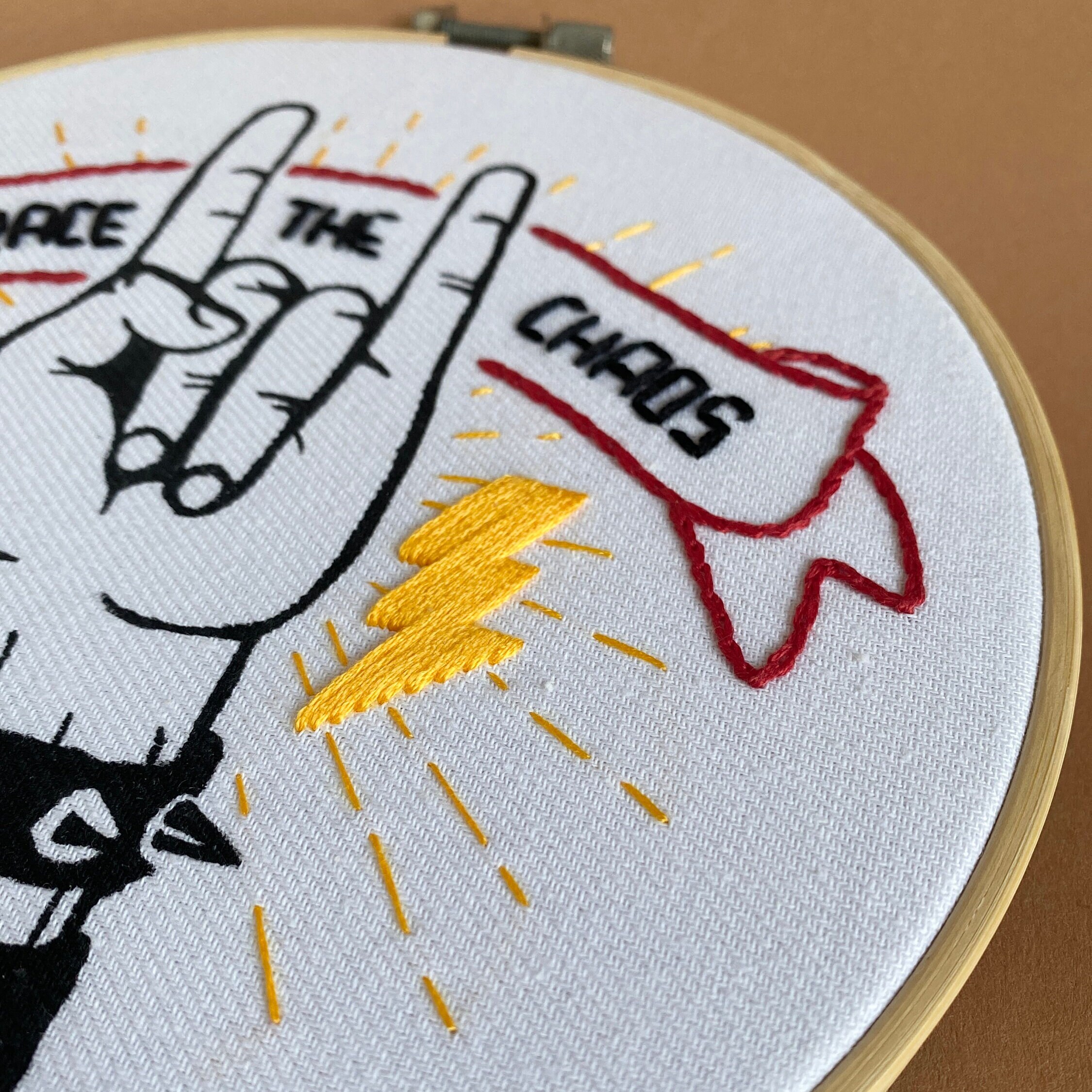 Embroidery Artwork, Rock and Roll, Rock Music Lovers, Custom Hand ...
