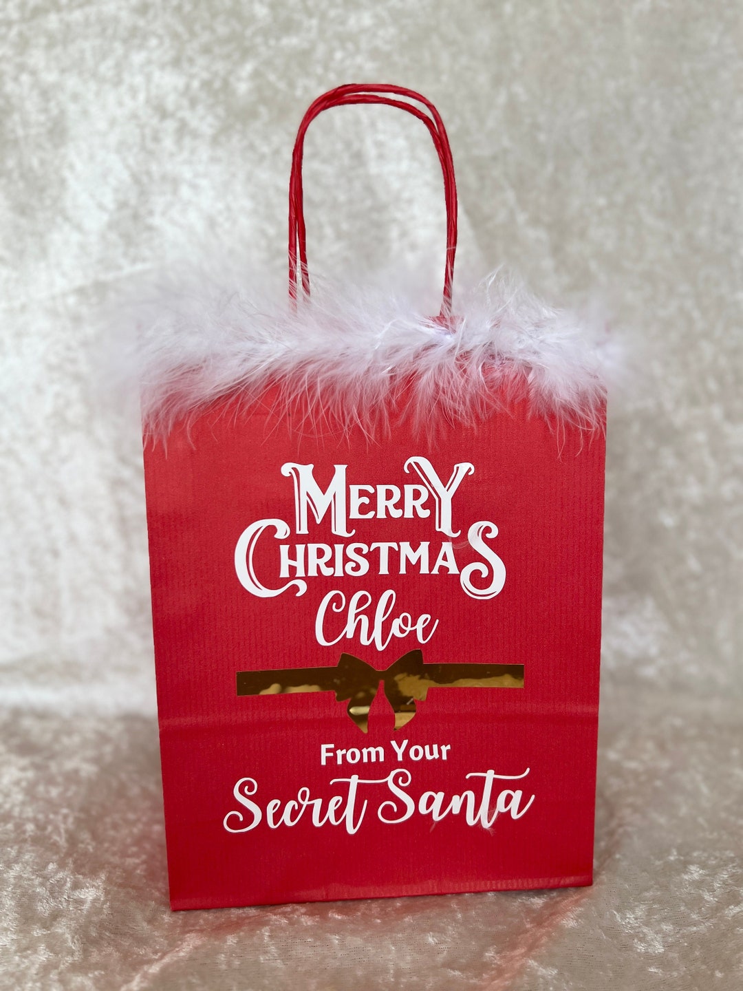 Christmas Secret Santa Gift Bag - Etsy UK