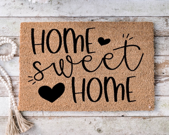Home sweet home Funny Doormat Housewarming Gift Welcome | Etsy