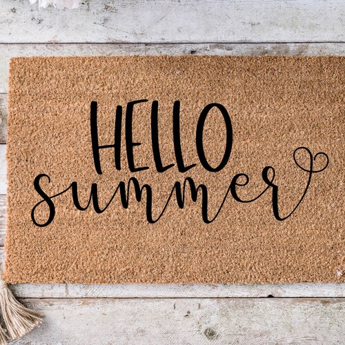 Hello Summer Popsicle Doormat Summer Welcome Mat - Etsy
