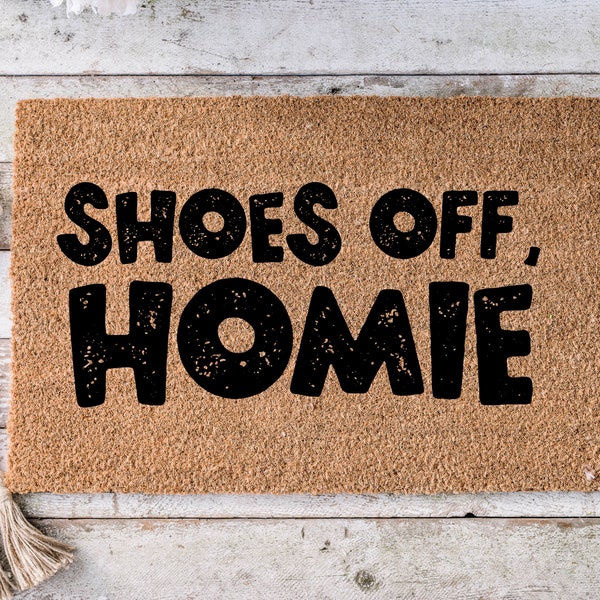 Shoes off Doormat - Etsy