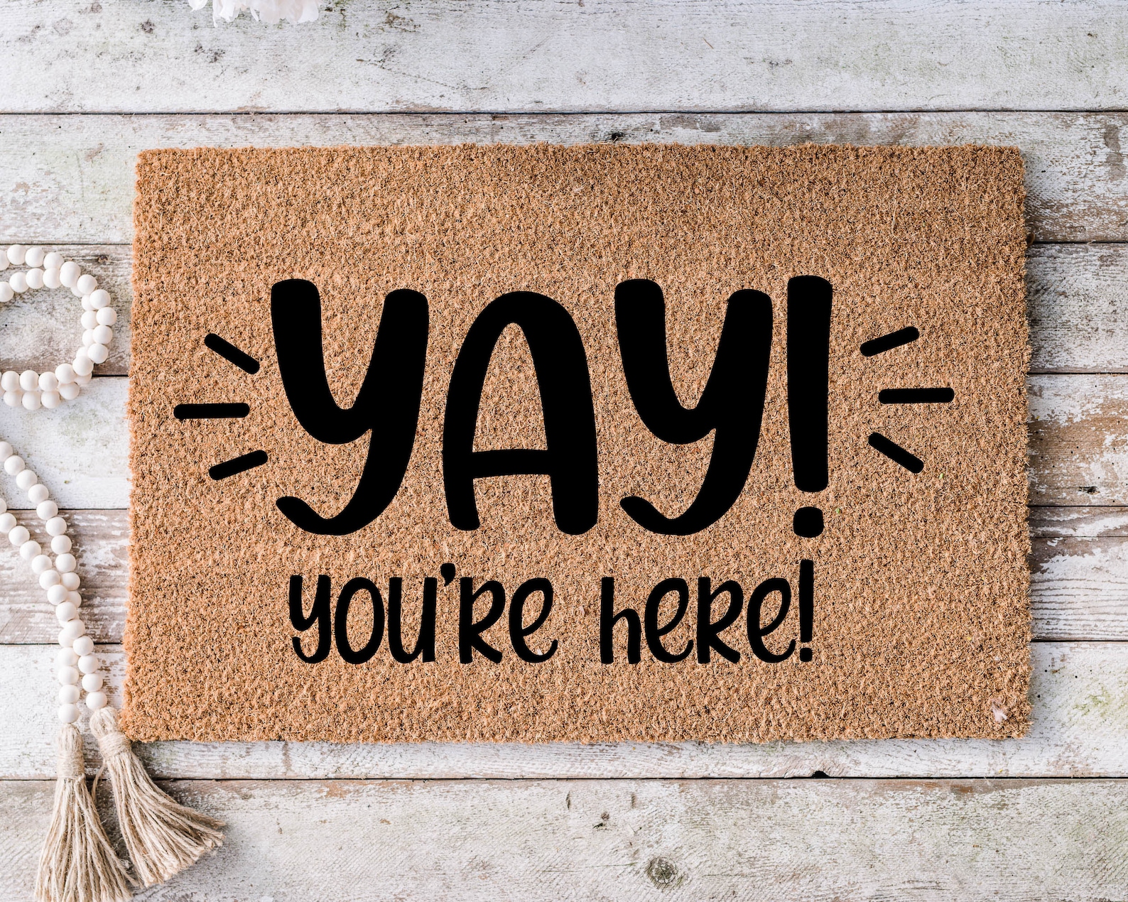 Yay You're Here Funny Doormat Housewarming Gift - Etsy
